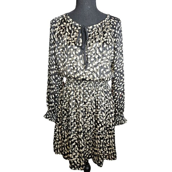 Theory | Dresses | Theory Drawstring Neck Dr Square Burnout Dress Women ...